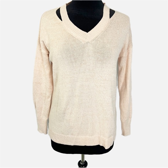 LOFT | Sweaters | Loft Peach Sweater With Cutouts | Poshmark